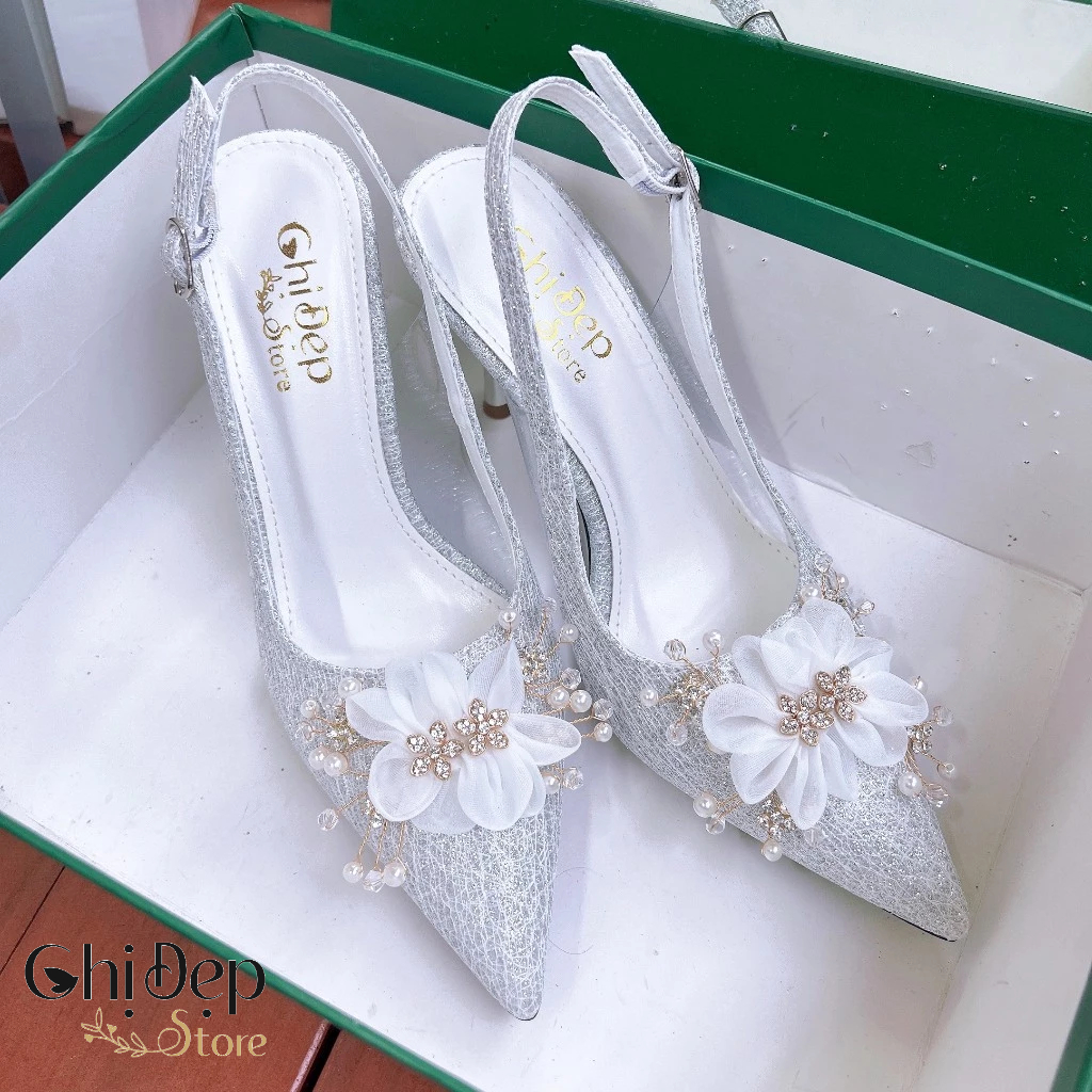 Giày cao gót cô dâu Chị Đẹp Store 7 phân, giày cô dâu 9 phân chụp ảnh ...