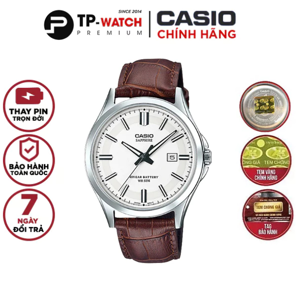 Đồng Hồ Nam Dây Da Casio Standard MTS-100L-7AVDF Kính Sapphire Chính ...