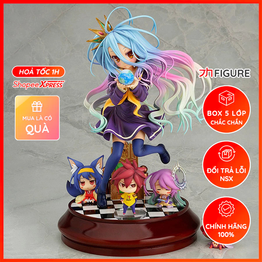 [Hàng sẵn] Mô Hình Hatsuse Izuna, Jibril, Shiro, Sora, Stephanie Dola ...