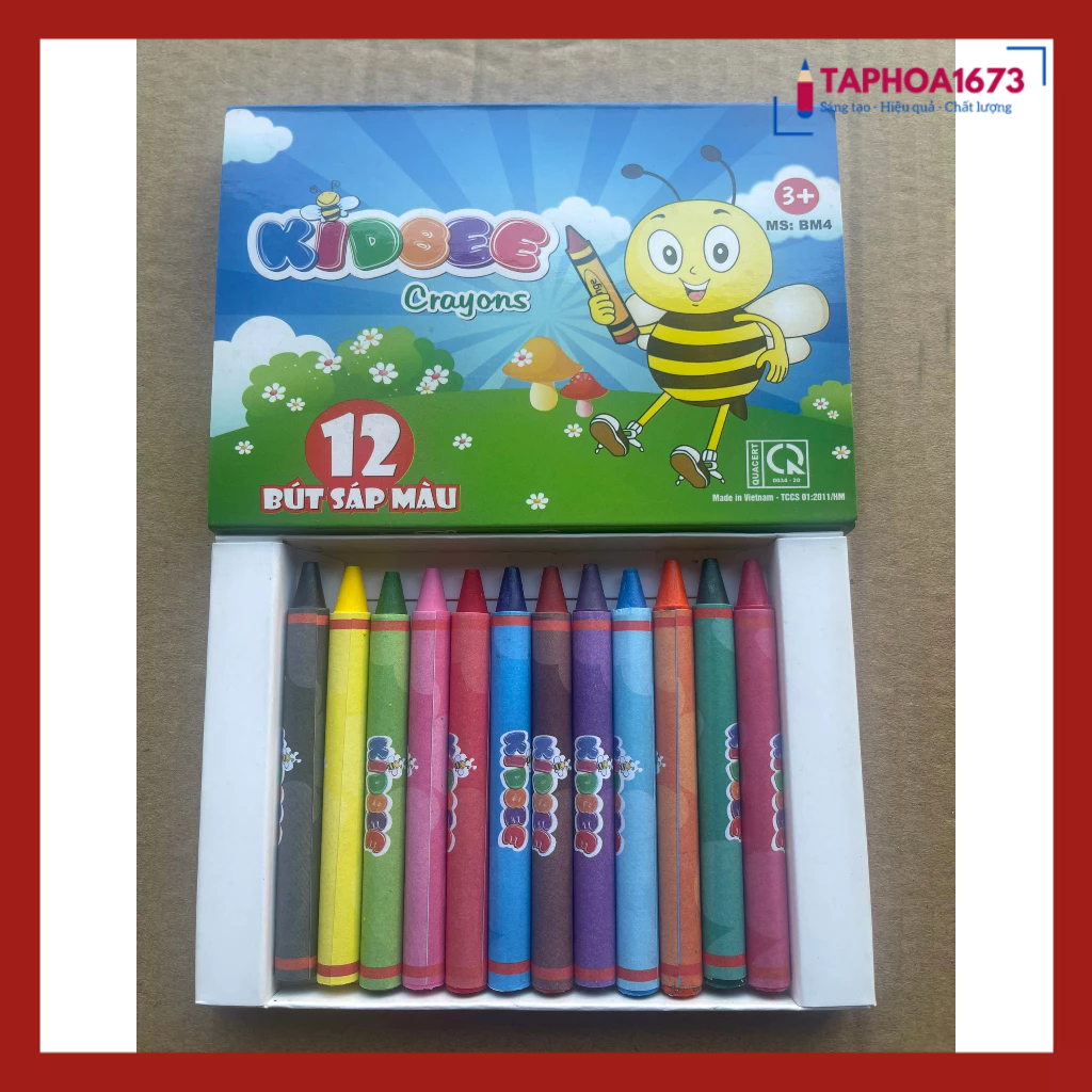 Bút Sáp Màu KIDBEE BM4 12 Màu Đẹp | Shopee Việt Nam