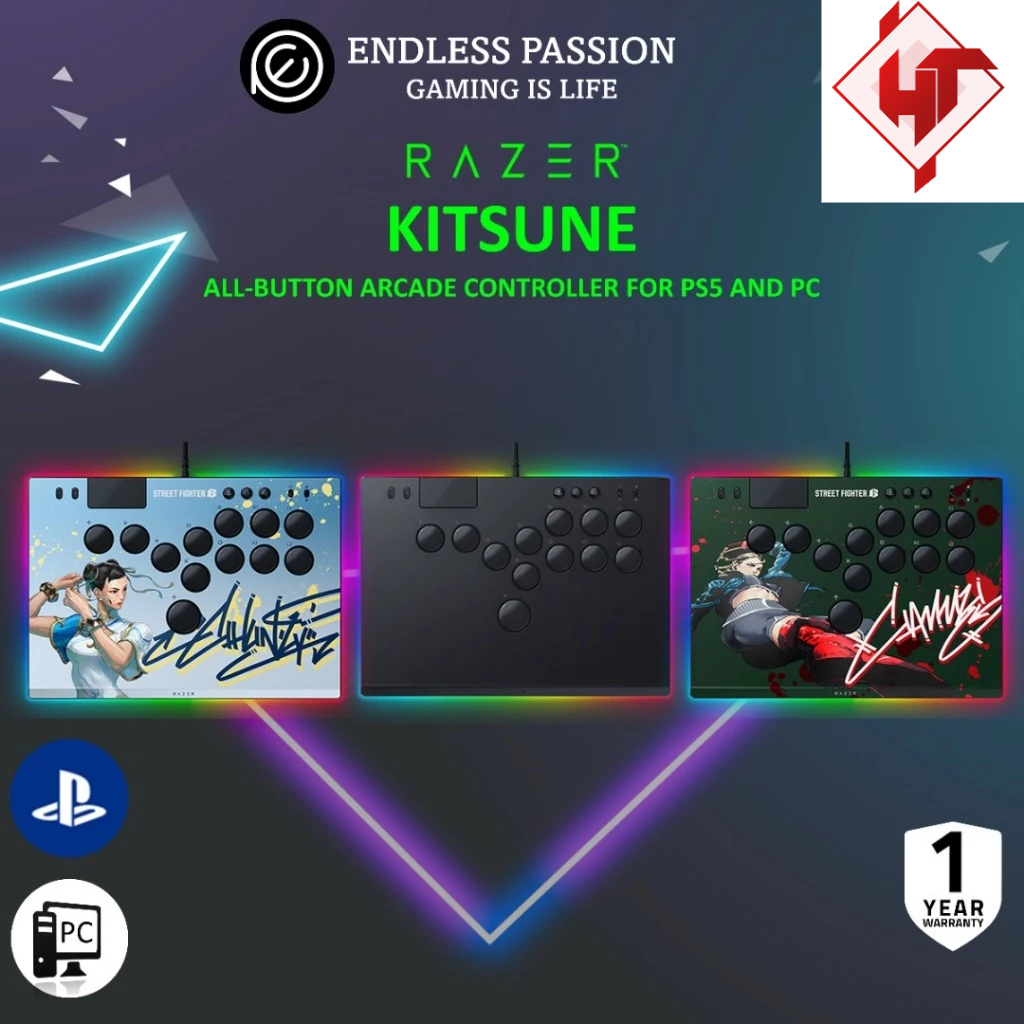 Tay Cầm Razer Kitsune - All-Button Optical Arcade Controller for PS5 ...