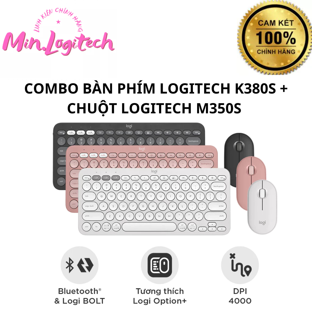 Combo Bàn phím LOGITECH K380S + Chuột LOGITECH M350S - Sản Phẩm Chính ...