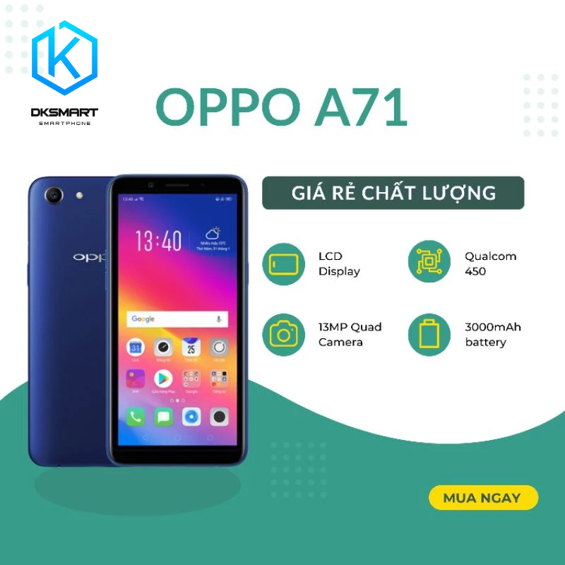 Điện thoại giá rẻ Oppo a71 tặng ốp sạc | Shopee Việt Nam