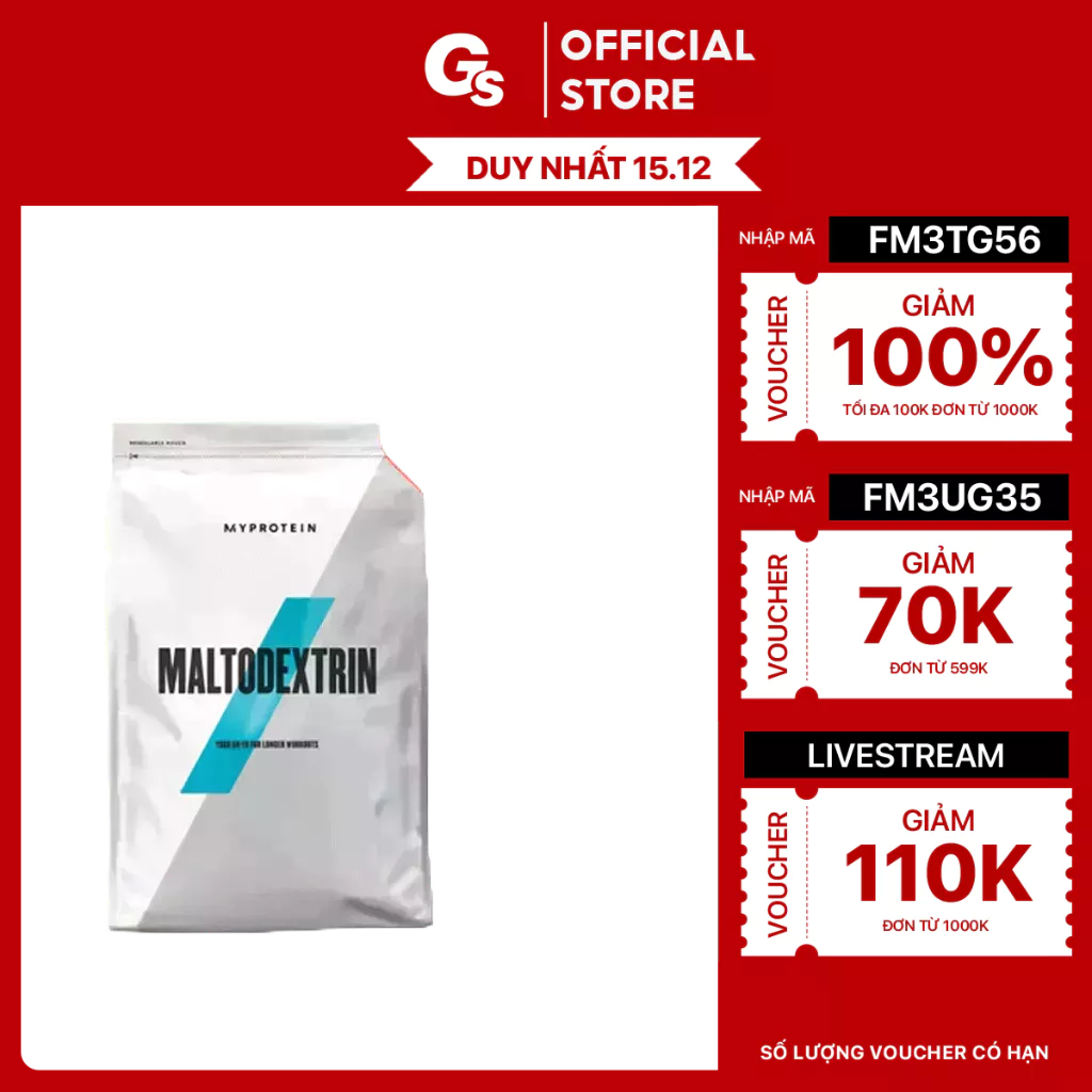 Bột Myprotein 100% Maltodextrin Carbs nhập khẩu Anh - Gymstore giúp ...
