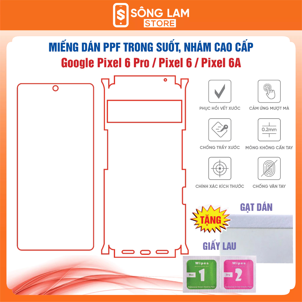 Dán PPF Google Pixel 6 Pro Pixel 6 Pixel 6A bảo vệ màn hình chống vân ...