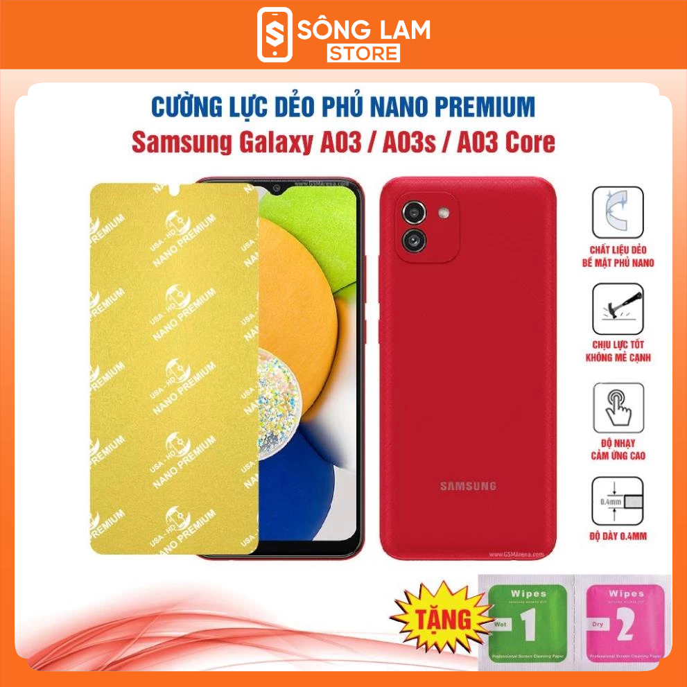 Cường lực Samsung A03 A03s A03 Core dẻo phủ Nano Premium chống xước bảo vệ màn hình - Sông Lam ...