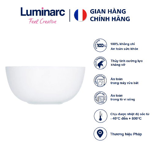 Bát tô đựng canh/trộn salad thủy tinh Luminarc Diwali 21cm D7410 | Hàng ...