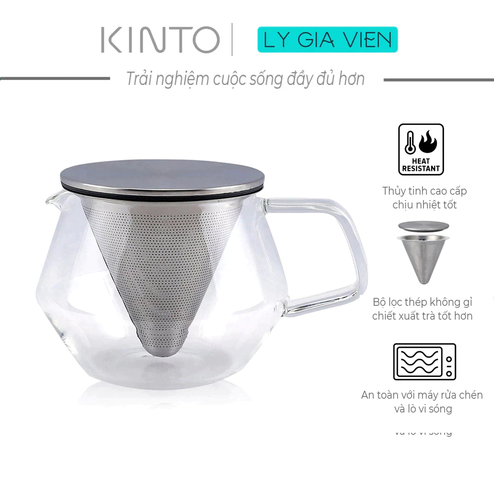 Ấm Trà Có Bộ Lọc Kinto Carat Tea Pot 600ml | Shopee Việt Nam