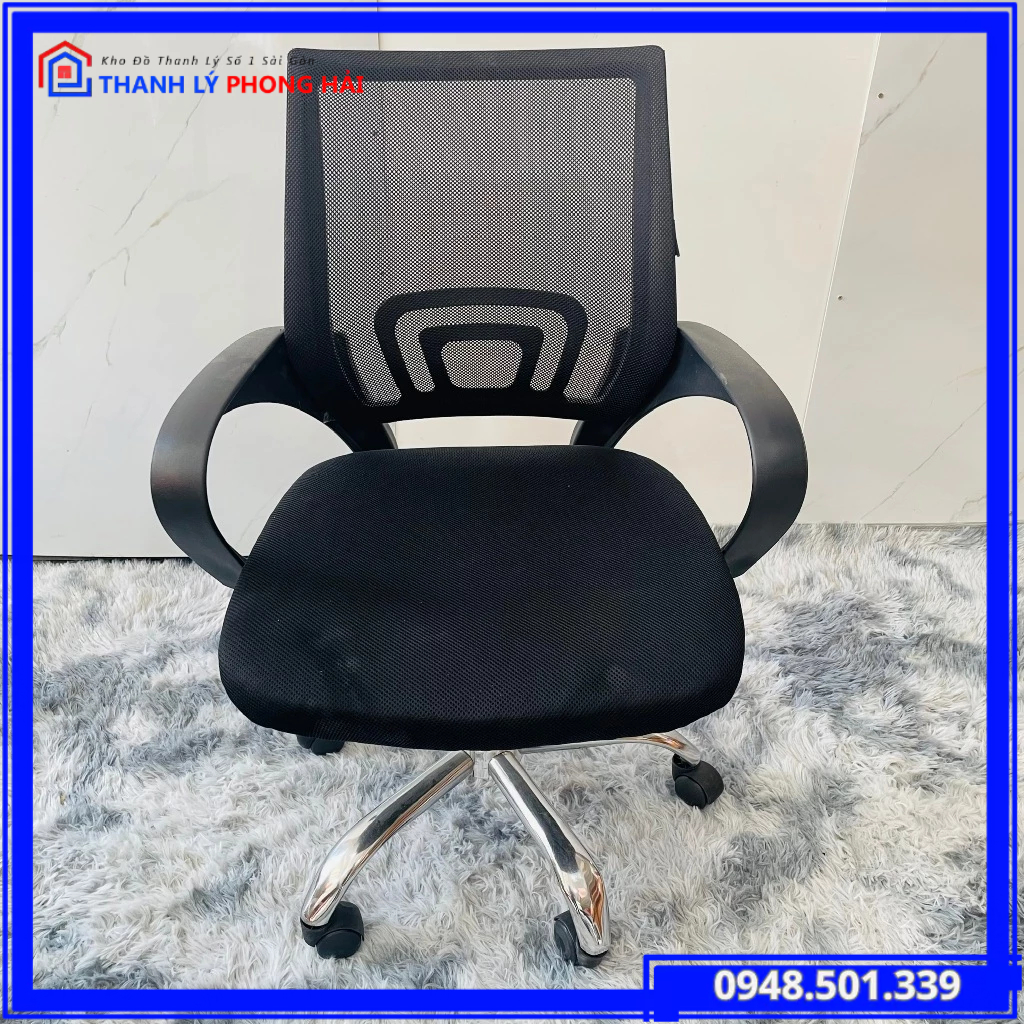 Ghế xoay văn phòng đen TP4 - thanh lý 400.000đ - Thanh lý Phong Hải | Shopee Việt Nam