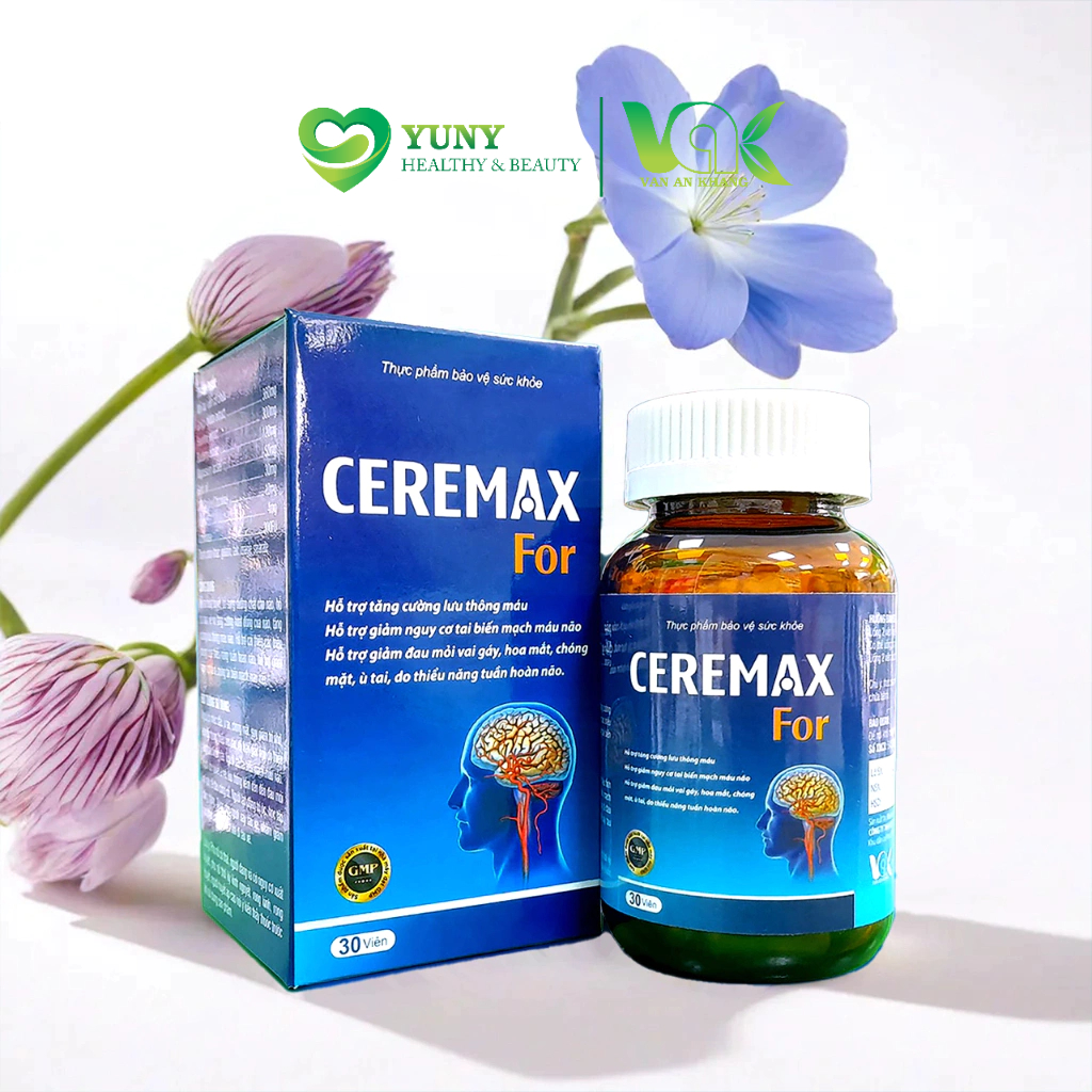 Ceremax For Hỗ Trợ Tăng Cường Lưu Thông Máu, Hỗ Trợ Giảm Nguy Cơ Tai ...