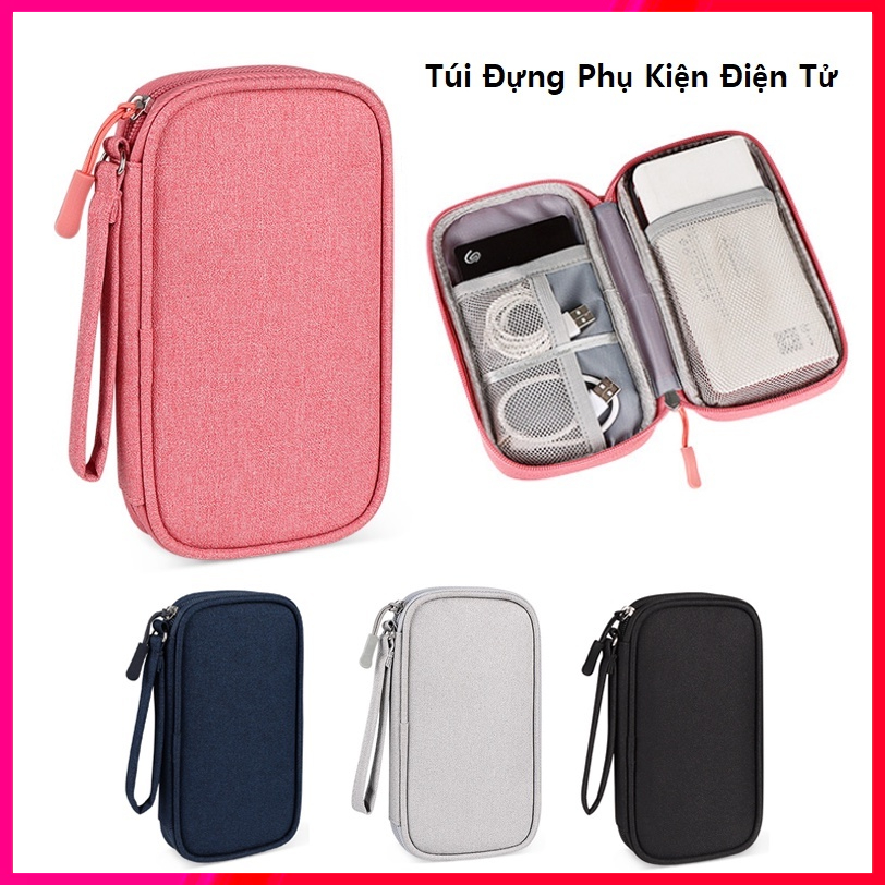 Túi Đựng Phụ Kiện Công Nghệ Pin Sạc Dự Phòng , Dây Cáp Sạc , Tai Nge , Điện Thoại , Ổ Cứng , USB ...