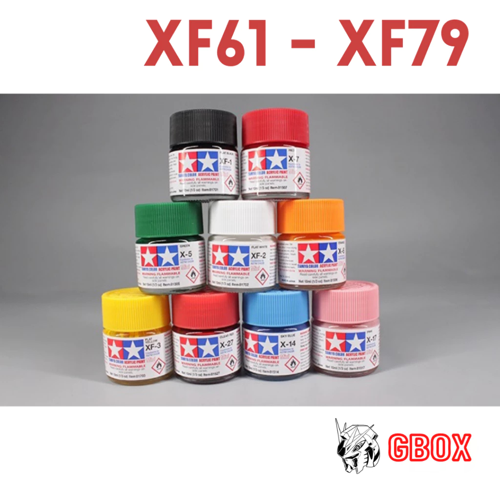 Sơn Acrylic XF61 - XF79 Tamiya Gốc nước 10ml Color Paint Mô hình Gundam ...