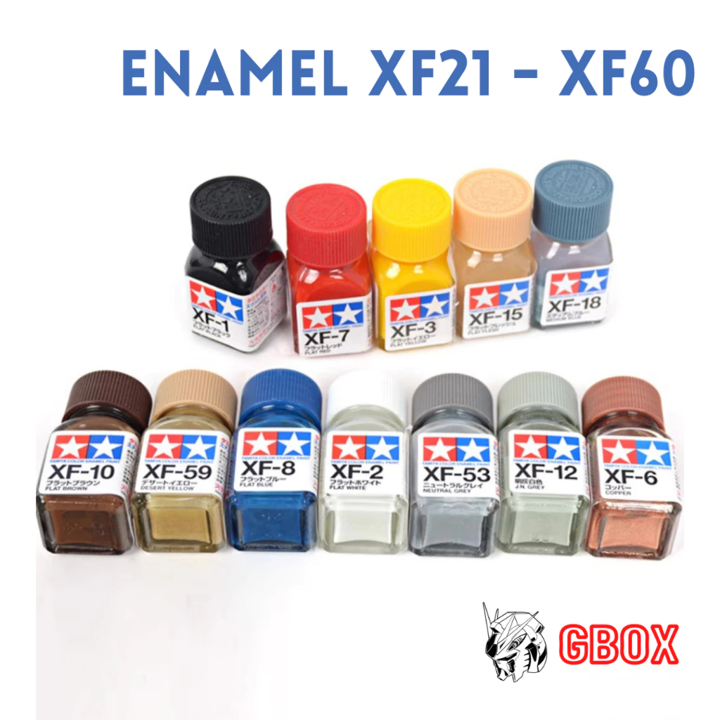 Sơn Enamel XF21 - XF60 Tamiya Gốc dầu 10ml Color Paint Mô hình Gundam ...