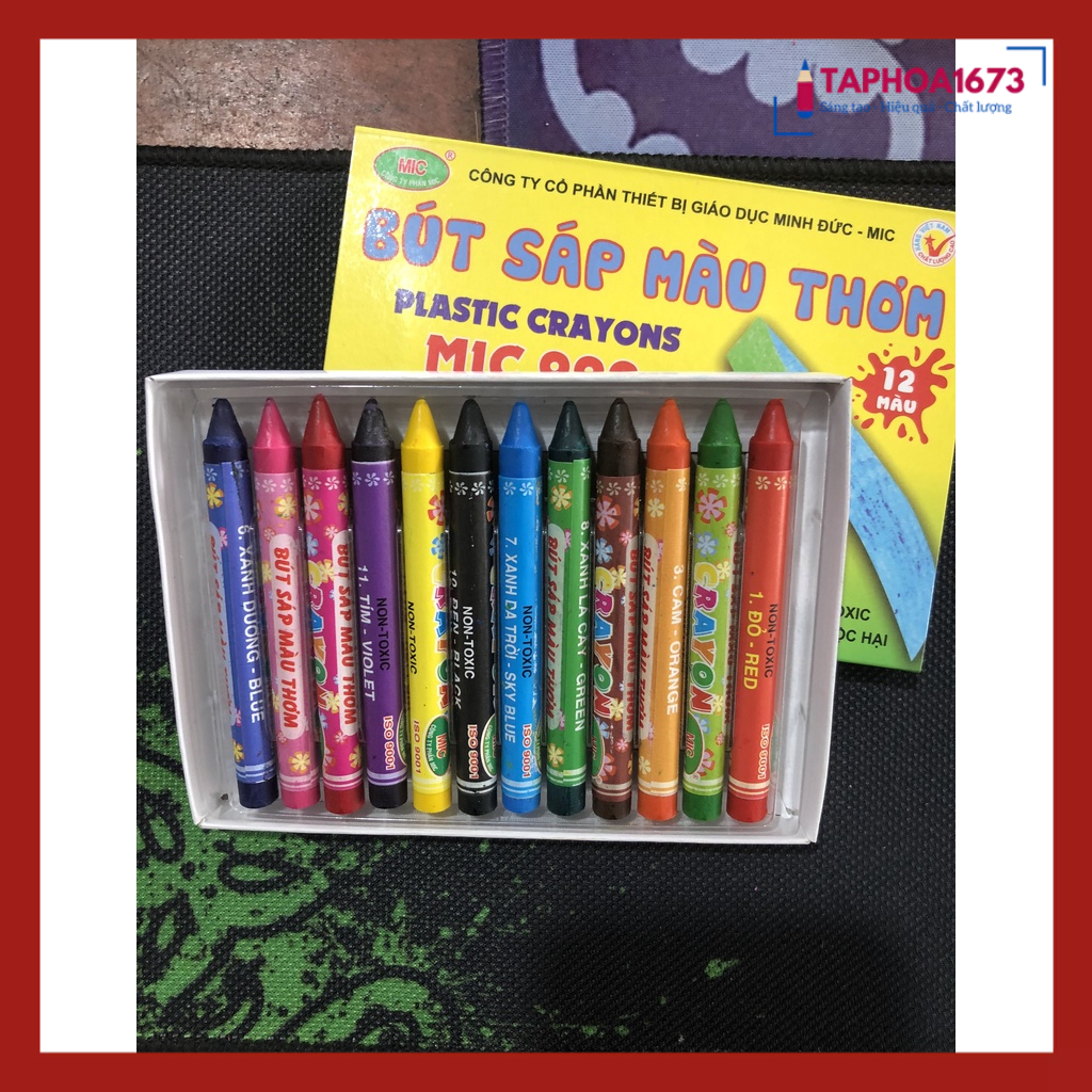 Bút Sáp Mic 12 Màu Đẹp | Shopee Việt Nam