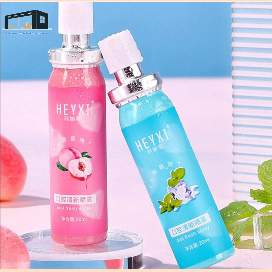 Xịt Thơm Miệng HEYXI Hương Bạc Hà & Đào 20ml XT02 | Shopee Việt Nam