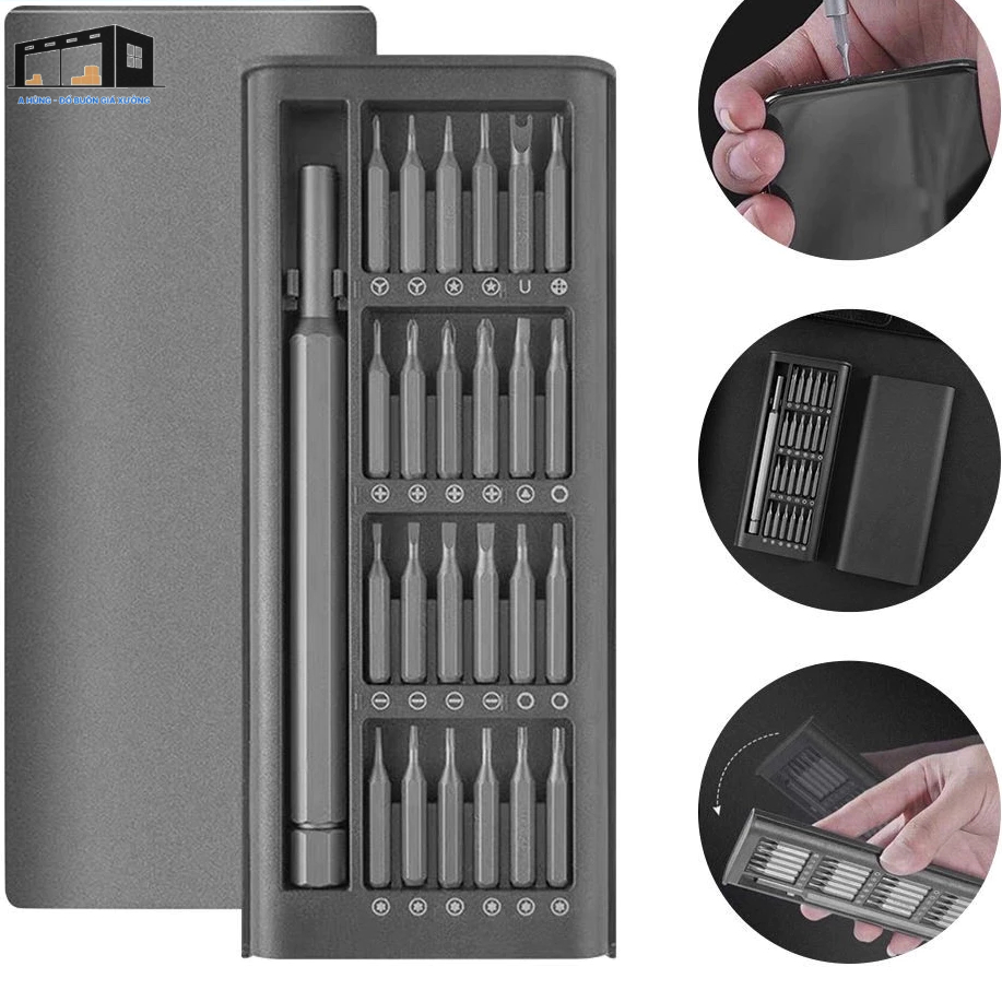 Tô Vít Đa Năng. Bộ Tua Vít Đa Năng Mini 24 Đầu Chất Liệu Thép Từ Tính ...