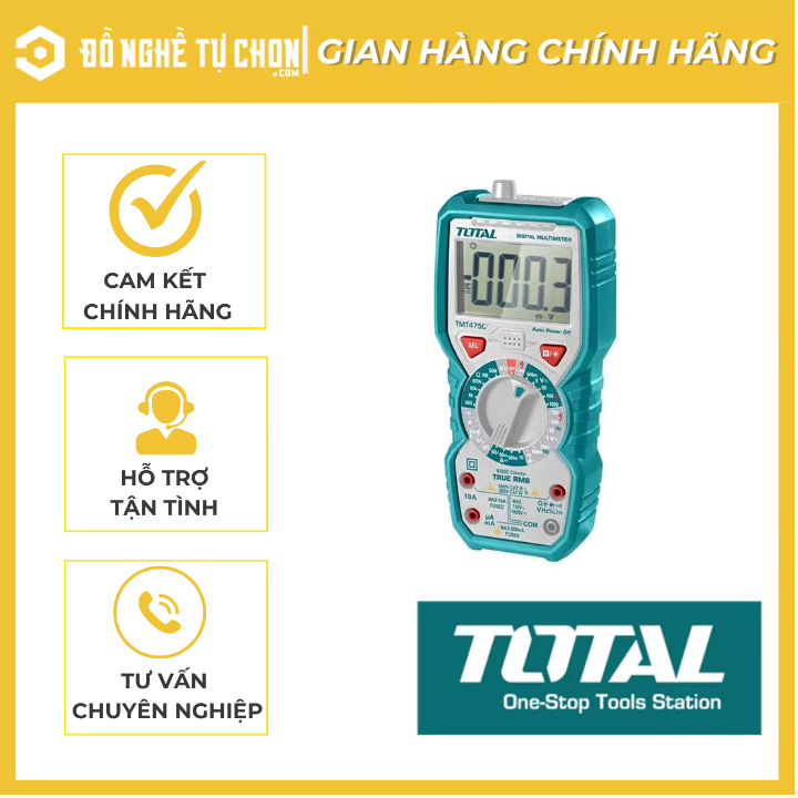 Đồng hồ đo vạn năng kỹ thuật số Total TMT47503 - CHÍNH HÃNG | Shopee ...