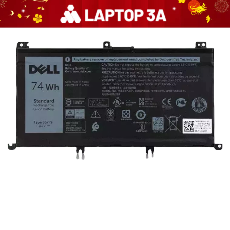 Pin Laptop Dell Inspiron 15 7000 7557 7567 7559 7556 5577 357F9 74Wh ...