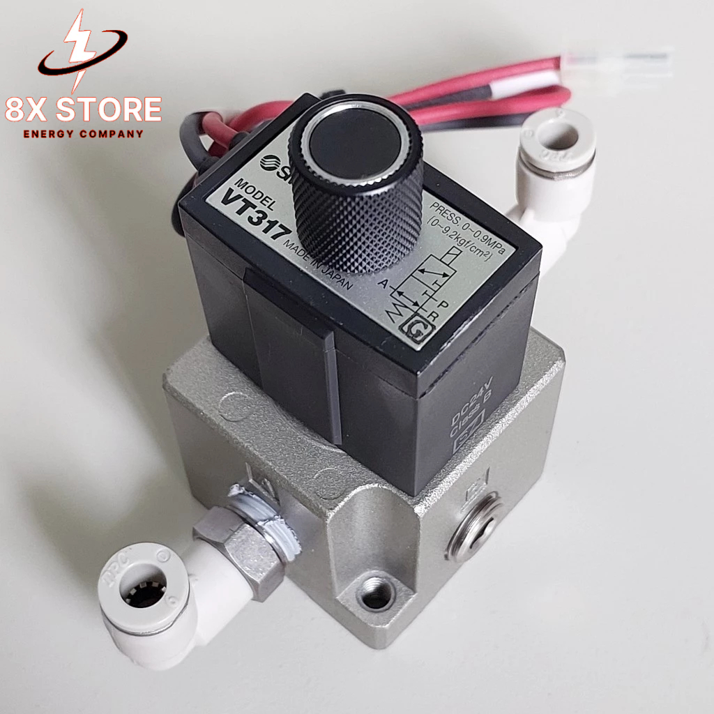Van điện từ khí nén SMC 3/2 VT317 Điện 24V chân ren 13mm | Shopee Việt Nam