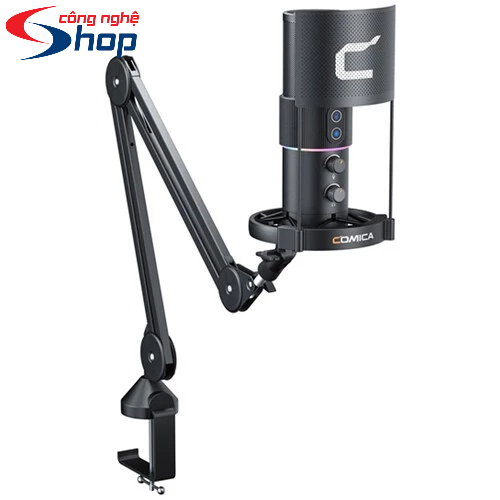 Bộ micro điện dung USB Comica Audio STA-U2A RGB (Đen) | Shopee Việt Nam