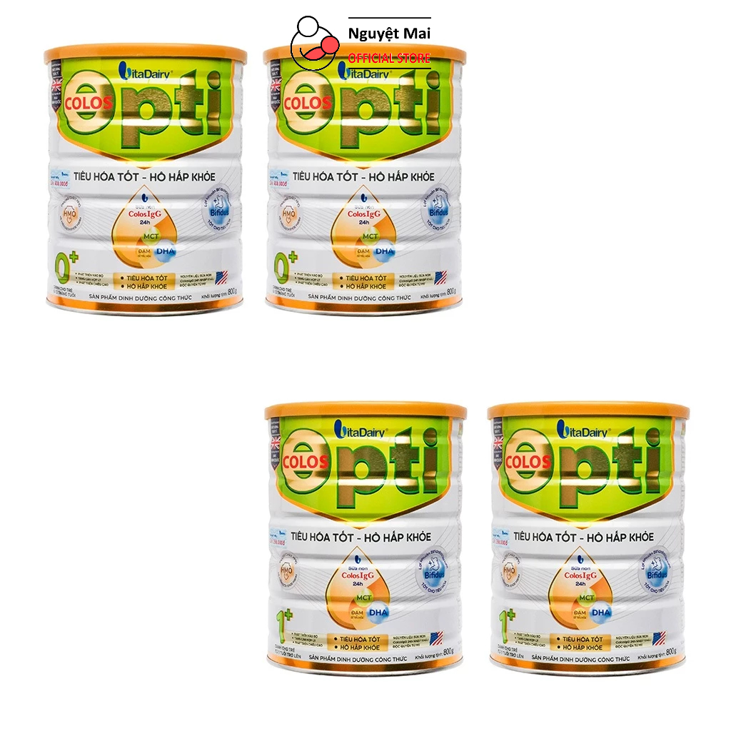 Combo 2 hộp Sữa bột Vitadairy Colos Opti số 0+/1+ - Hộp 800g - Tiêu hóa ...