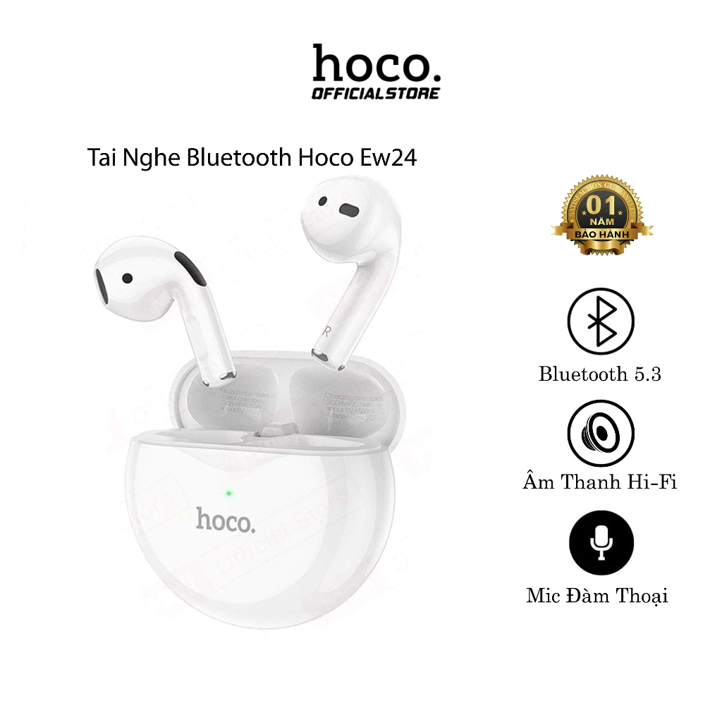 Tai Nghe Bluetooth Hoco EW24, Hỗ Trợ Đổi Tên, Cảm Ứng Chạm, Micro Đàm ...