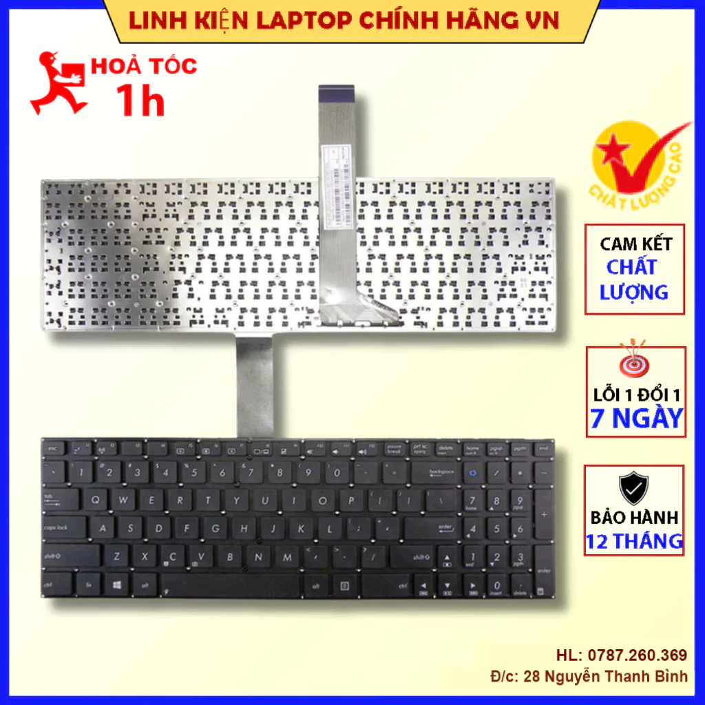Bàn Phím Laptop Asus A550 X550 X552 K550 P550 R510 F550 F552 X501 X501A ...