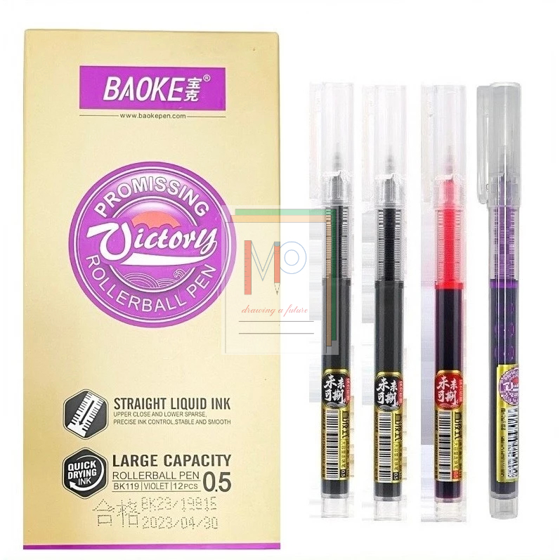 (Combo 5 cây) Bút lông kim mực gel nước Baoke BK119 / Bút nước 119 ngòi ...