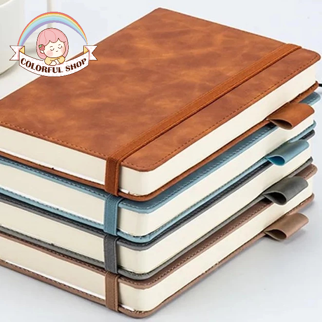 Sổ Tay Bìa Da PU A5 200 Trang Ghi Chép Cao Cấp Sổ Viết Nhật Ký Khóa Cài Thiết Kế Hiện Đại Nhiều ...