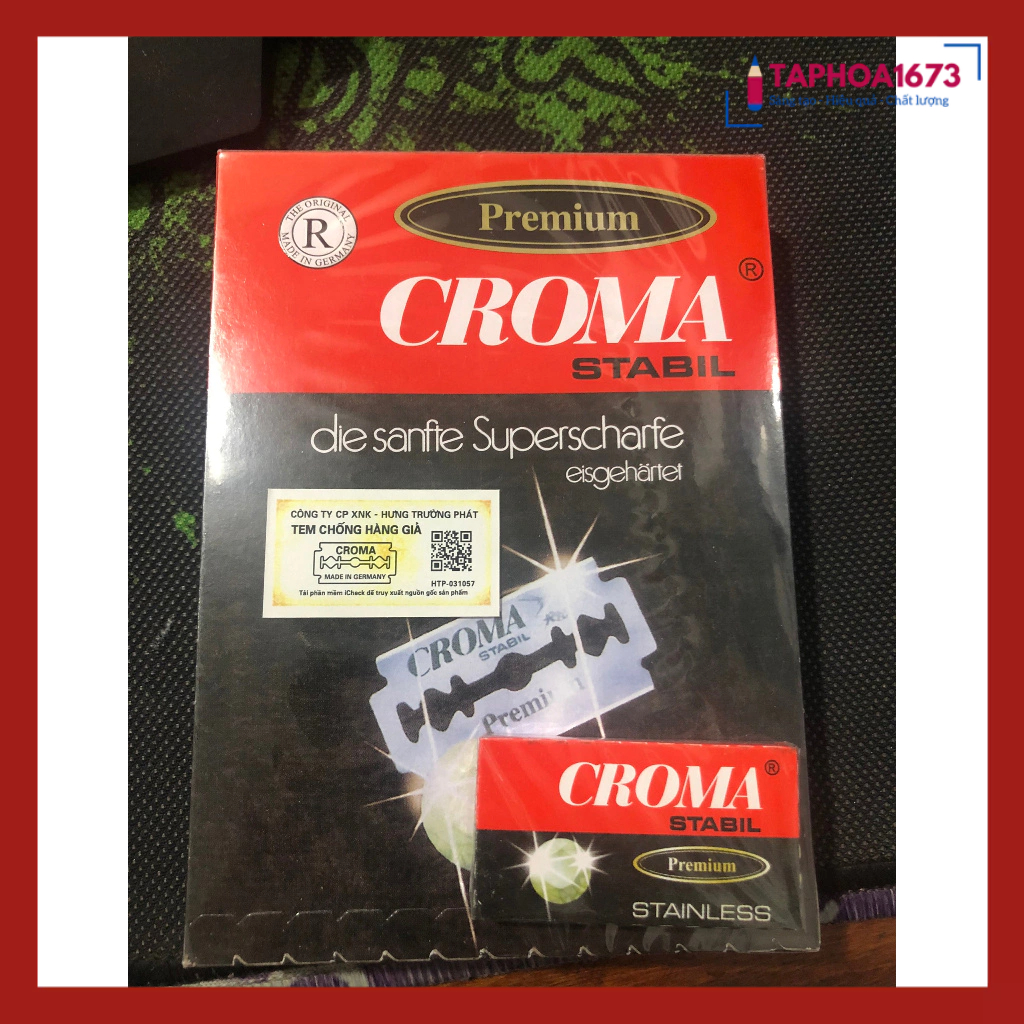 Dao Tem Cạo Râu CROMA Đẹp (Hộp 20 Tép) | Shopee Việt Nam