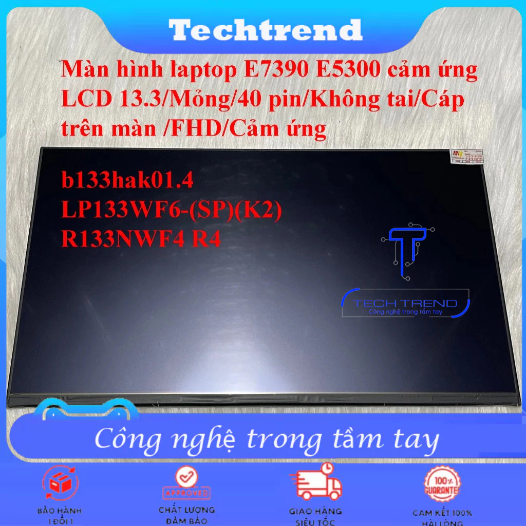 Màn hình laptop dell E7390 E5300 LCD 13.3 FHD 40 pin không tai cáp trên màn có cảm ứng | Shopee ...