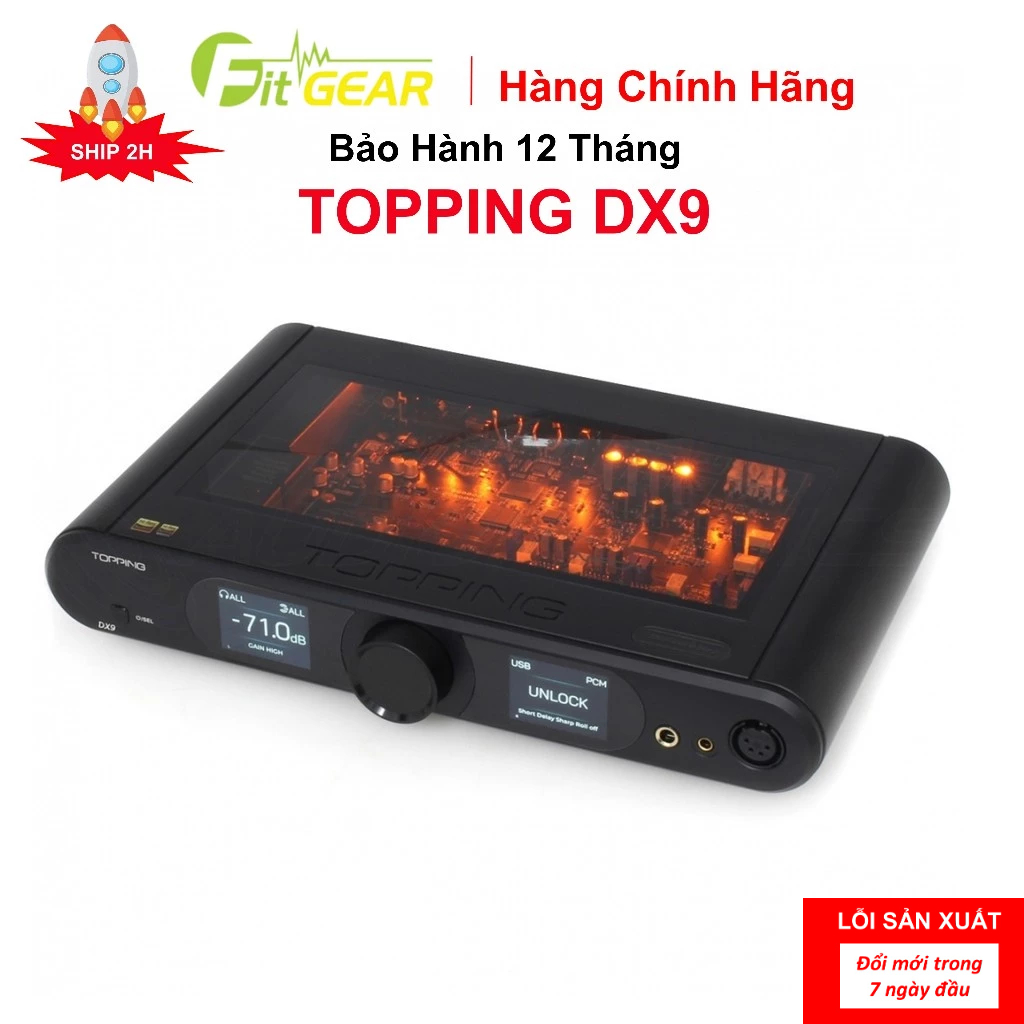 Bộ Giải Mã Desktop DAC/AMP Topping DX9 Chính Hãng - Bảo Hành 12 Tháng ...