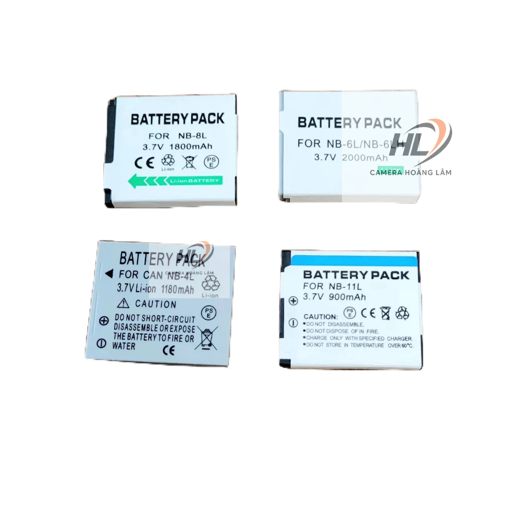Pin NB-2L NB-4L NB-5L NB-6L NB-8L NB-11L sử dụng cho máy ảnh du lịch canon | Shopee Việt Nam
