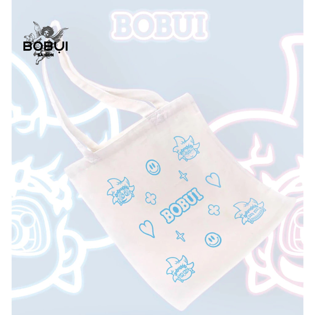 TÚI VẢI KHÔNG DỆT TOTE BOBUI BEBIBO | Shopee Việt Nam