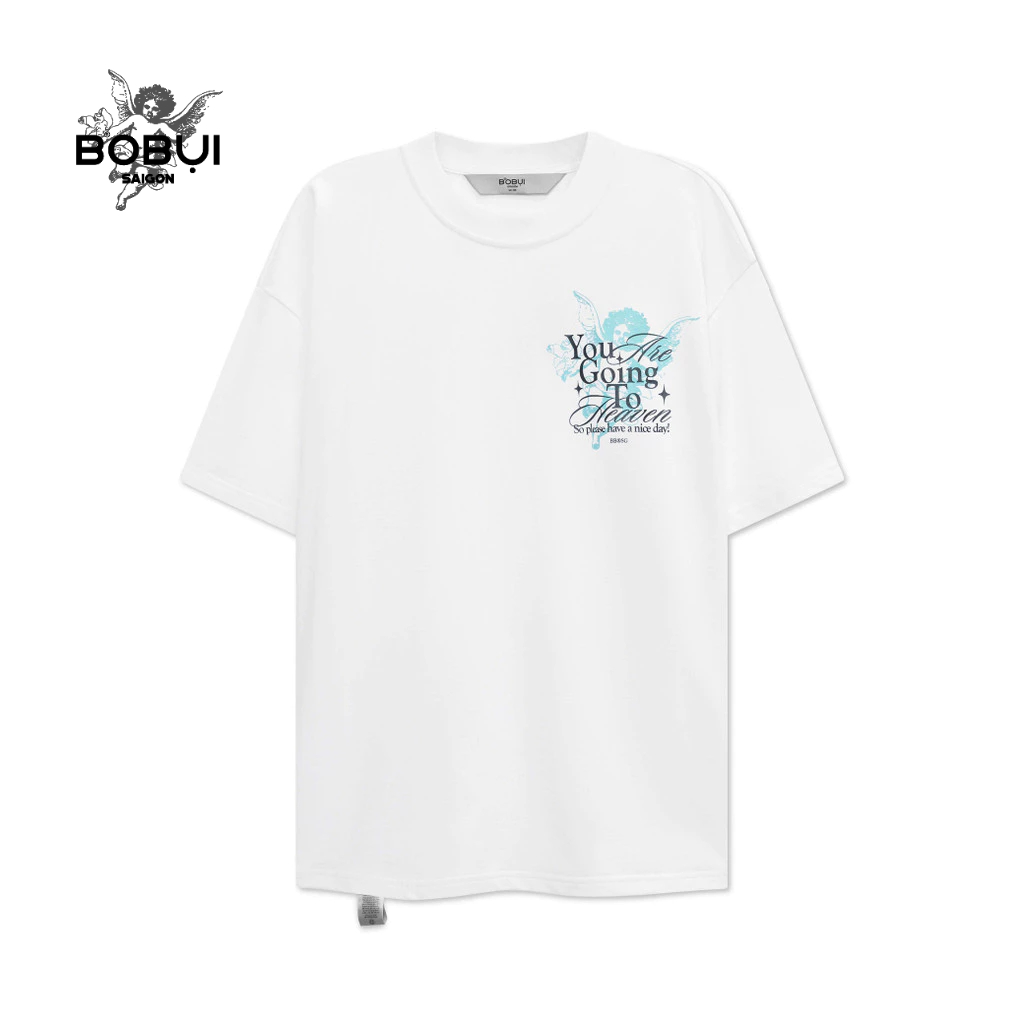 [Chính hãng] Áo thun BOBUI oversized Heaven (YAGT) | Shopee Việt Nam