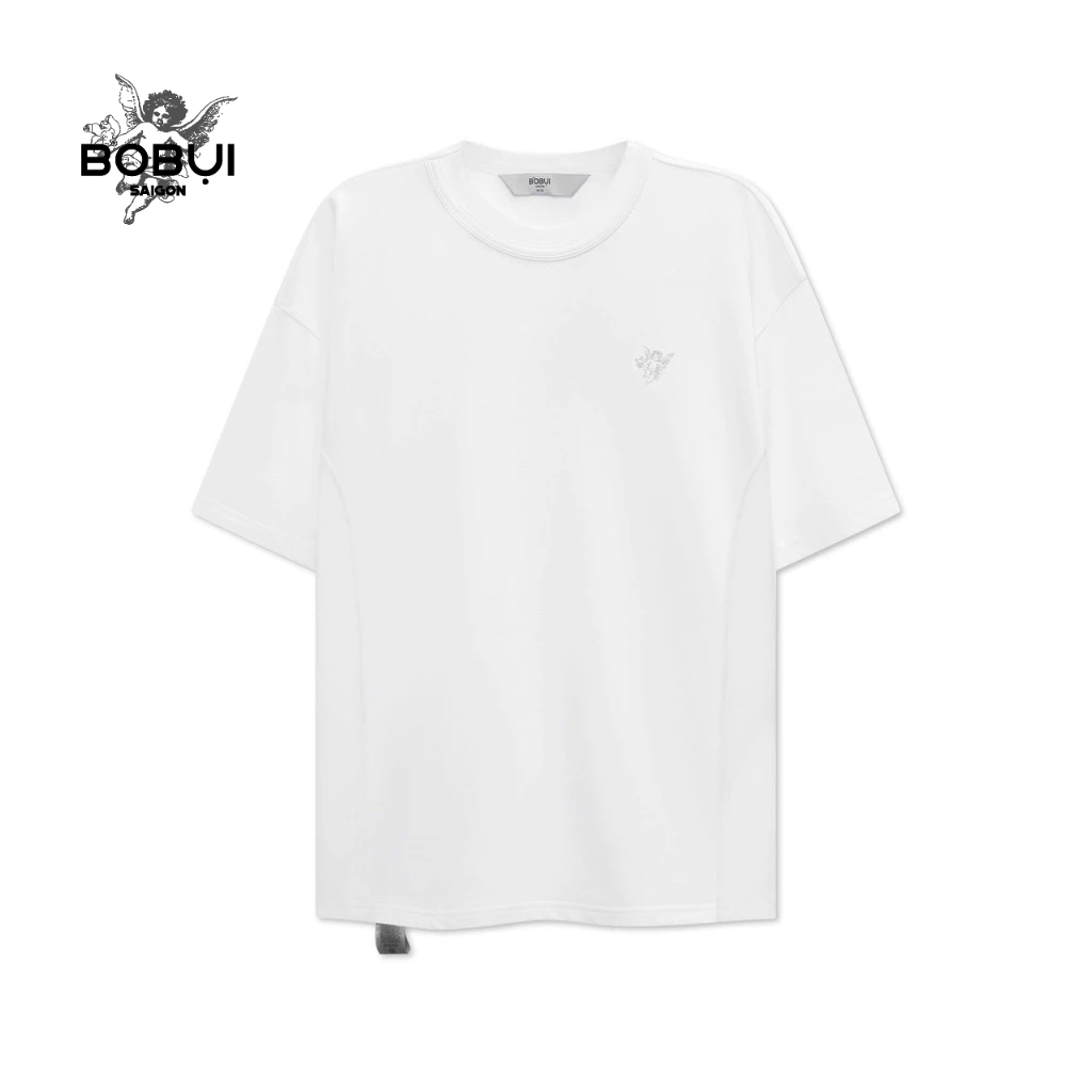 [Chính hãng - Chọn màu] Áo thun BOBUI Basic thêu logo Angel | Shopee ...