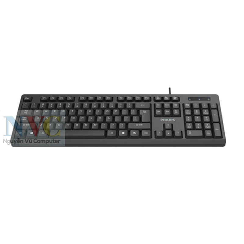 Bàn phím vi tính văn phòng, keyboard có dây Philip K234, cổng USB ...