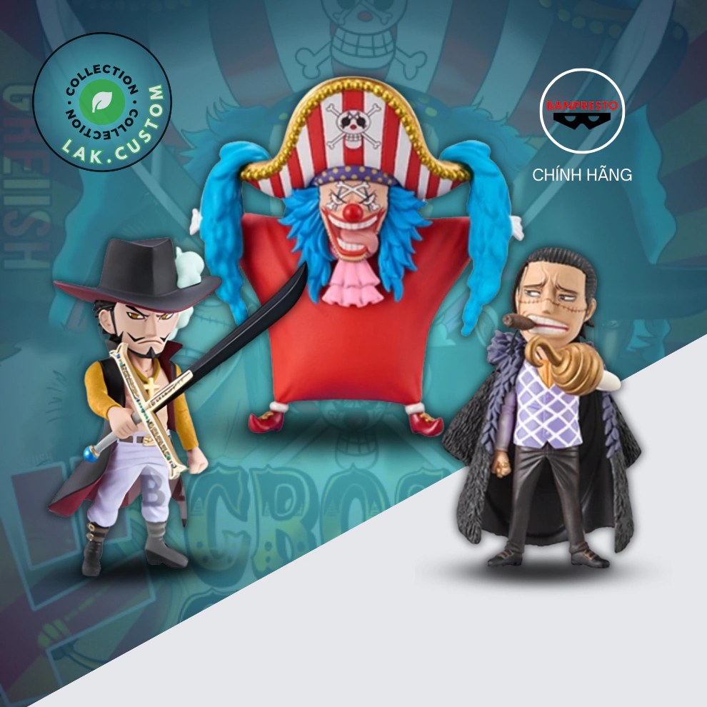 WCF CROSS GUILD - BUGGY - MIHAWK - CROCODILE | MÔ HÌNH WCF ONE PIECE ...