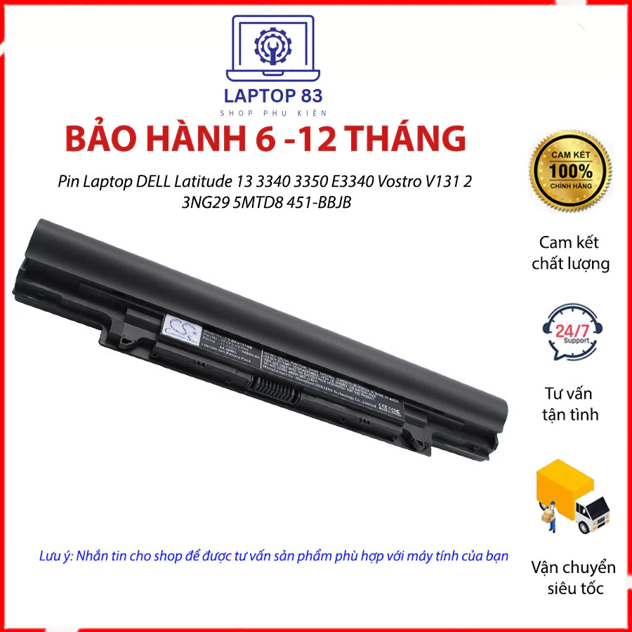 Pin Laptop DELL Latitude 13 3340 3350 E3340 Vostro V131 2 3NG29 5MTD8 ...