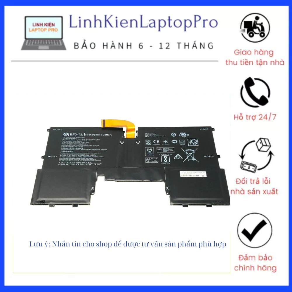 PIN LAPTOP HP Spectre 13 13-af 13-af000, BF04XL, HSTNN-LB8C, TPN-C132 ...