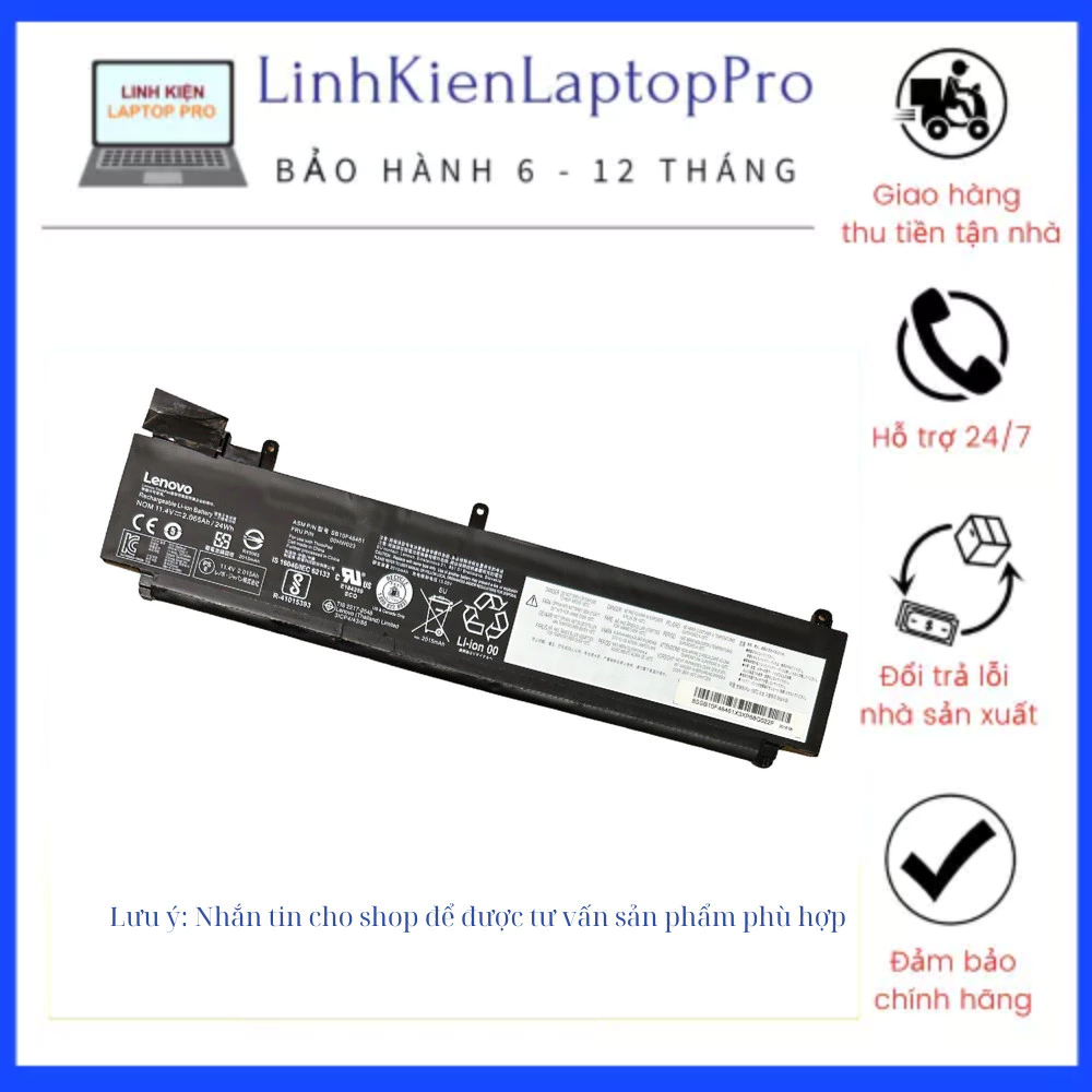 PIN LAPTOP LENOVO Thinkpad T460s T470s SB10F46460 New 100% | Shopee ...