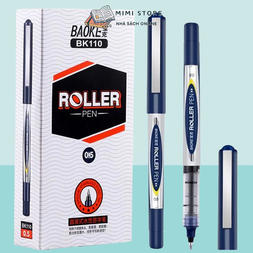 Hộp 12 cây bút Roller Pen 0.5mm BK110 Baoke / Xanh / Đen /Đỏ | Shopee Việt Nam