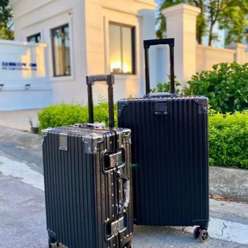 Vali khung nhôm khóa số size 20 màu đen bảo hành 24 tháng | Shopee Việt Nam