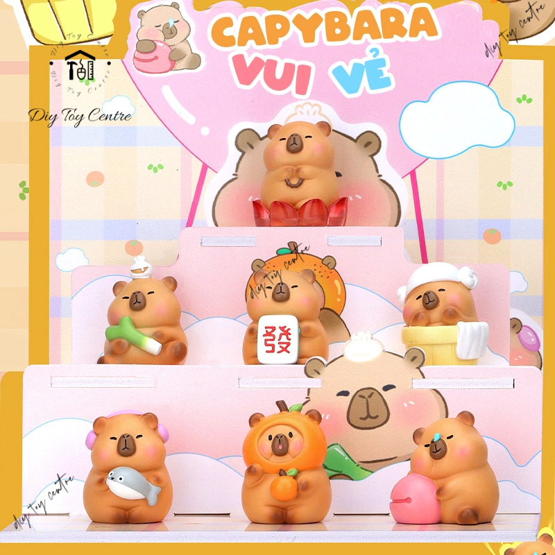 Đồ chơi BLIND BOX/HỘP MÙ mô hình chú chuột lang nước capybara/kapibara ...