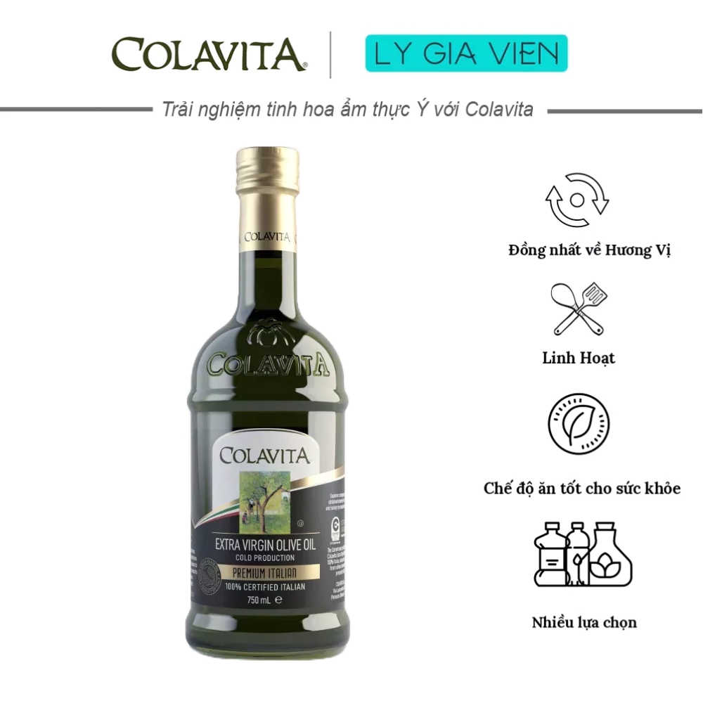 Dầu Oliu Ý Dòng Cao Cấp Colavita Premium Italian Extra Virgin Olive Oil ...