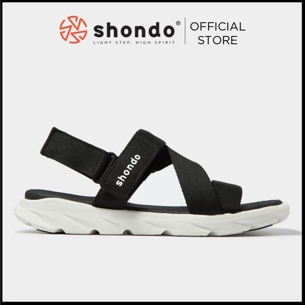 Giày sandal Shondo nam nữ F6 sport đen trắng F6S003 Shondo chính hãng ...