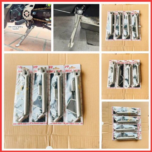 Chân Chống Nghiêng Inox Ex,Win,Sonic,Raider,Satria,Si,Fu,SH08-19,Va,AB ...