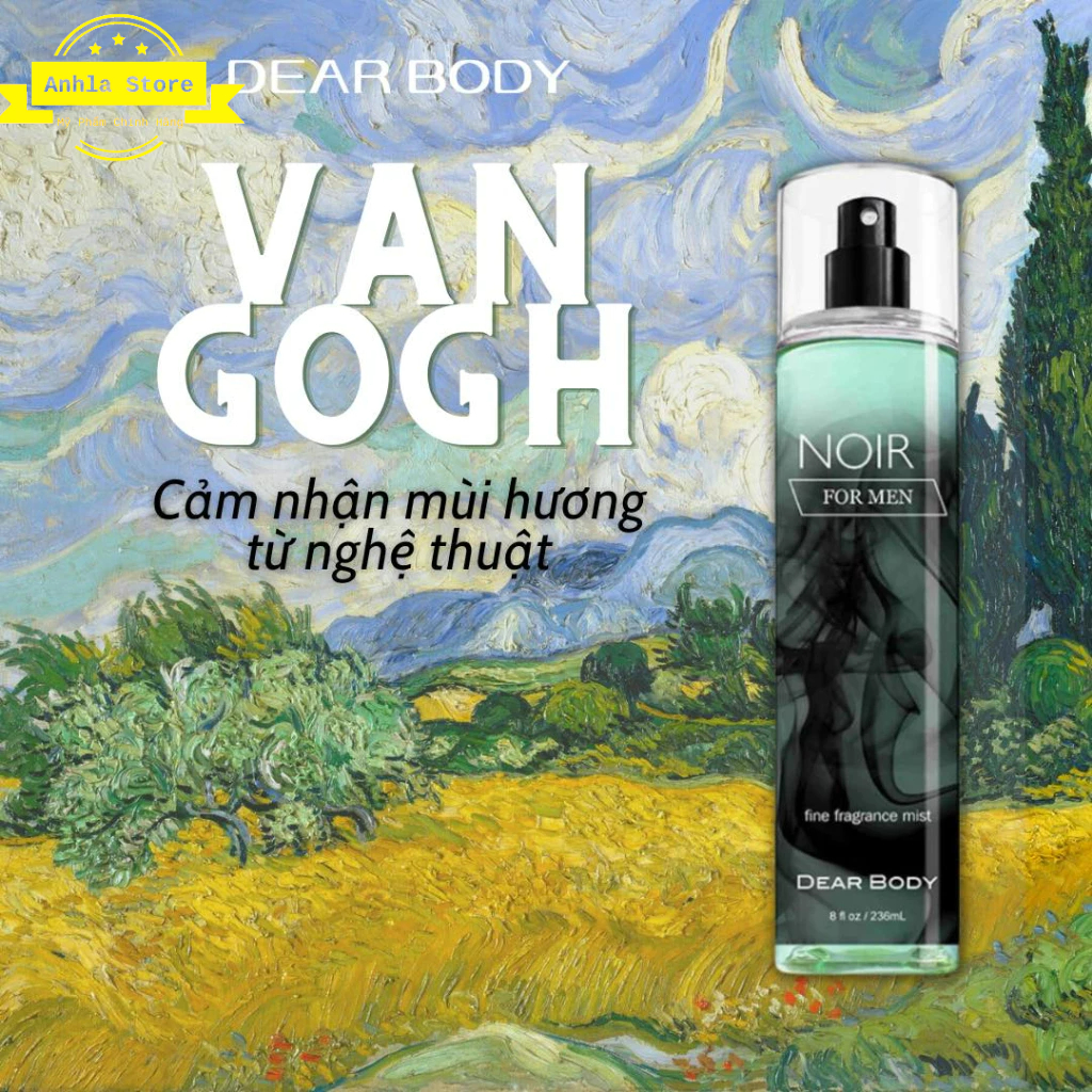 Xịt Thơm Toàn Thân Cho Nam Dear Body Noir - Body Mist Dear Body Noir ...