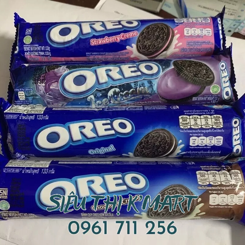 Bánh Quy Kem Oreo Nhân Kem Socola 119.6g | Shopee Việt Nam