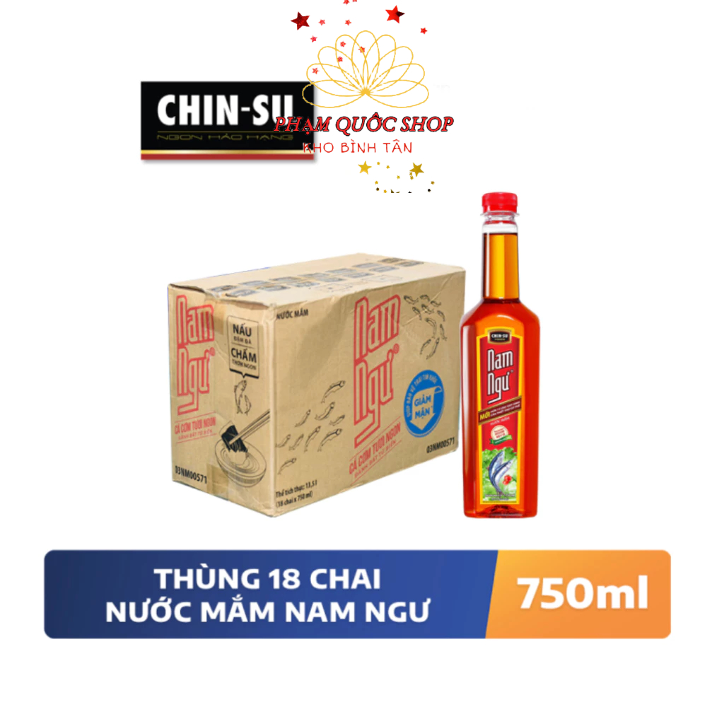 SỈ THÙNG _ THÙNG 18 Chai Nước Mắm Nam Ngư 3 Trong 1 Chai X 750ml | Shopee Việt Nam